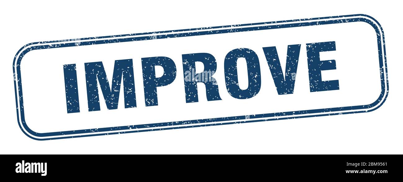 improve stamp. improve square grunge sign. label Stock Vector Image ...