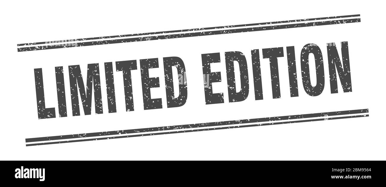 limited edition stamp. limited edition label. square grunge sign Stock ...