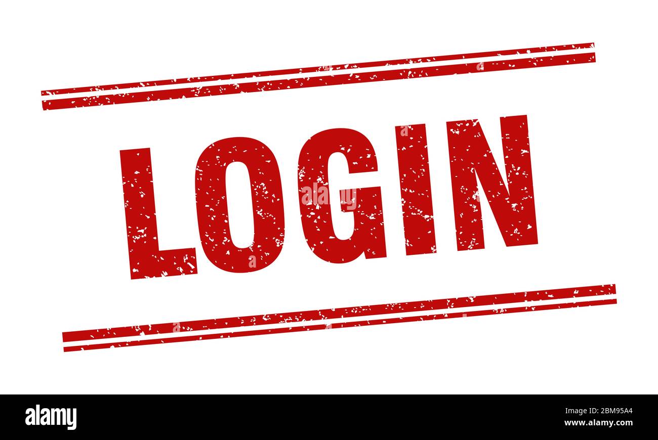 login stamp. login label. square grunge sign Stock Vector Image & Art ...