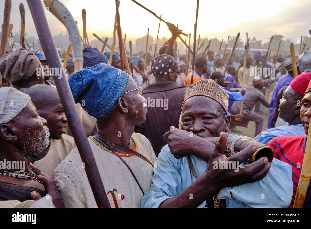Sharo spectators celebrating the festival. Sharo is a Fulani festival ...