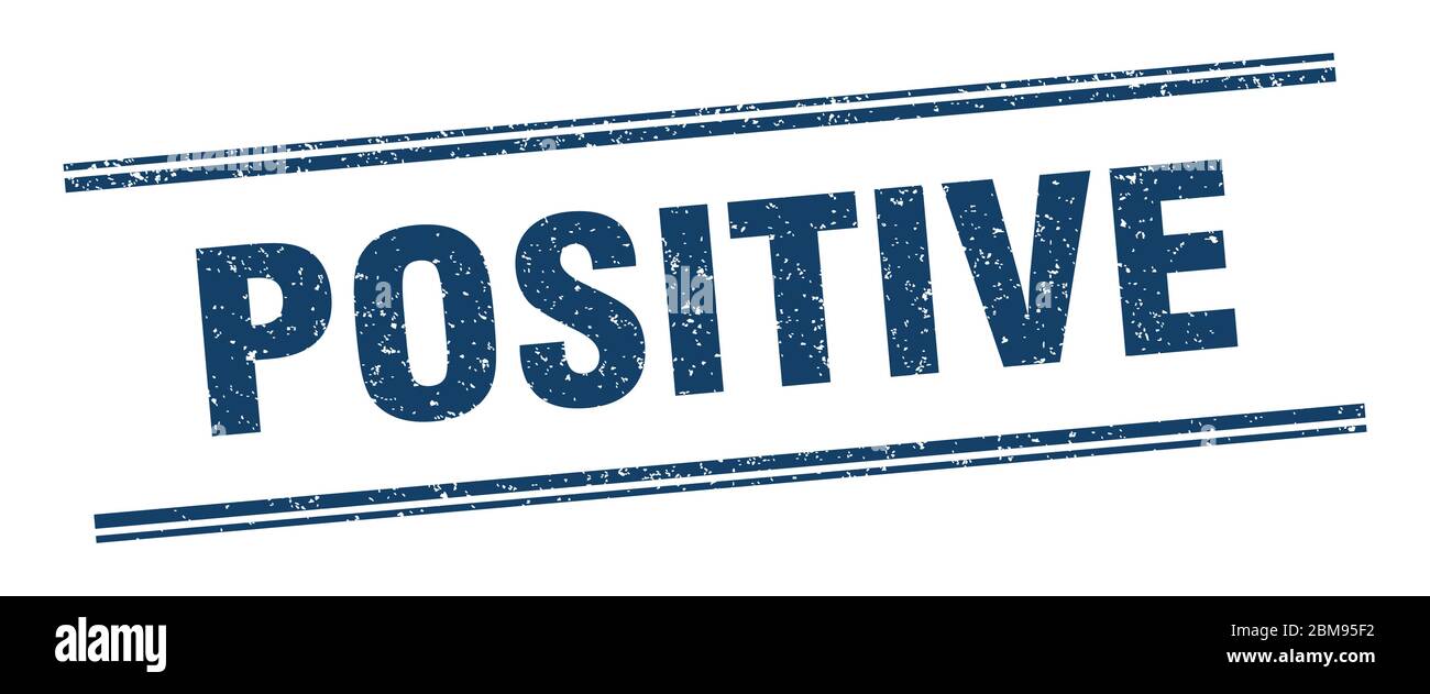 positive stamp. positive label. square grunge sign Stock Vector Image ...
