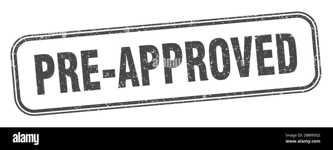 Pre approved stamp hi-res stock photography and images - Alamy