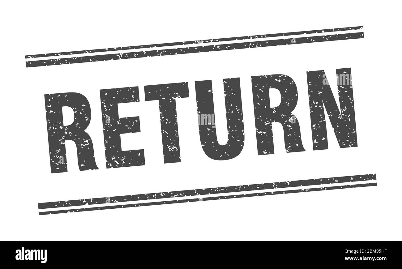 return stamp. return label. square grunge sign Stock Vector Image & Art ...