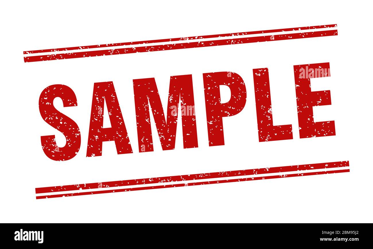 sample stamp. sample label. square grunge sign Stock Vector Image & Art ...