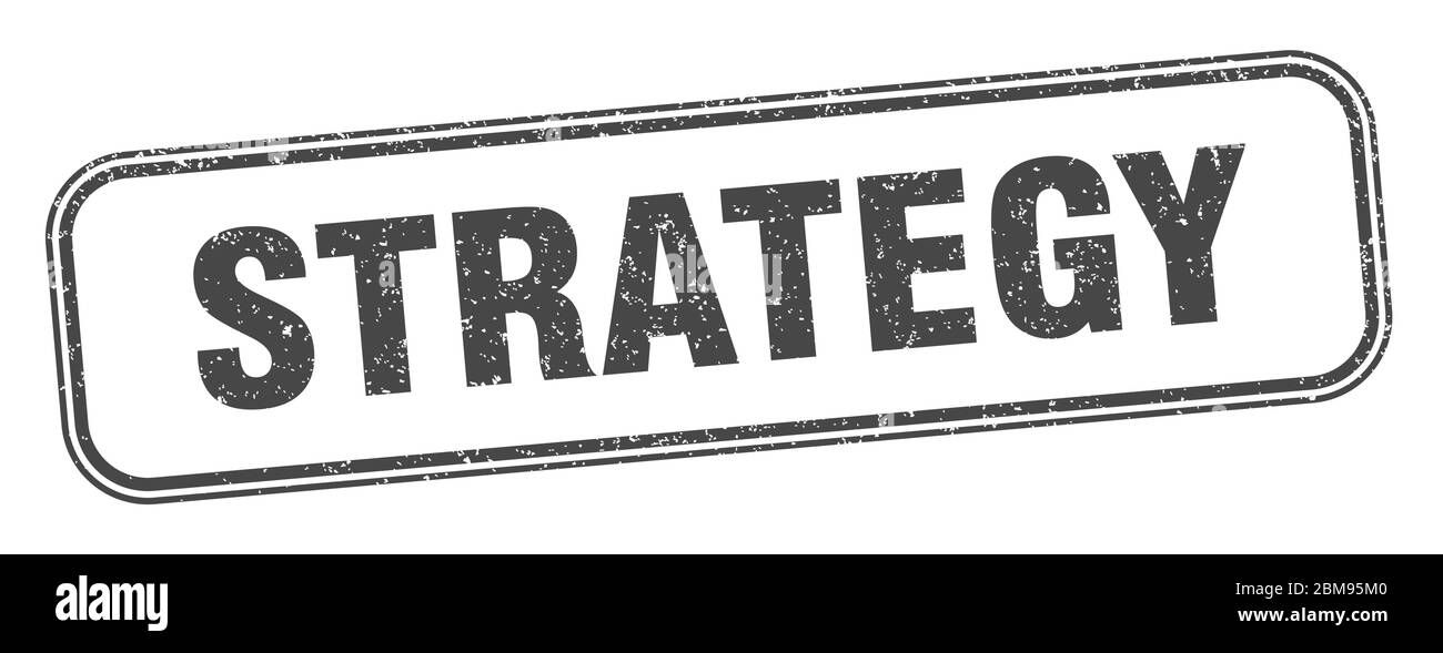 strategy stamp. strategy square grunge sign. label Stock Vector Image ...