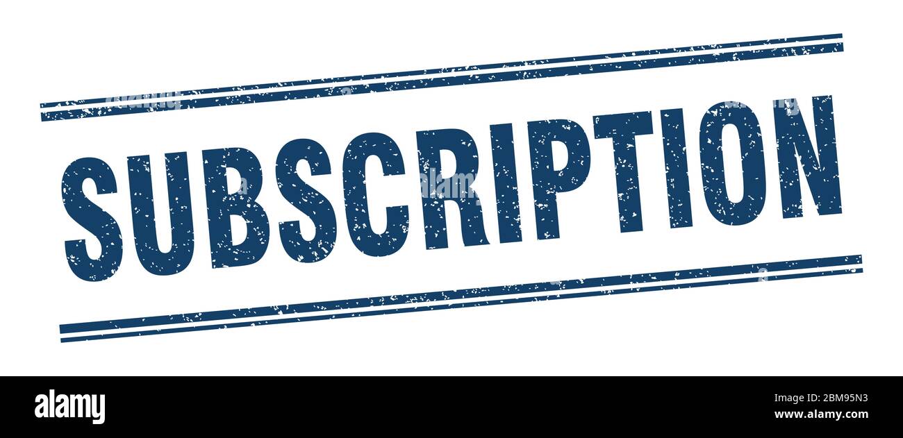 subscription stamp. subscription label. square grunge sign Stock Vector ...