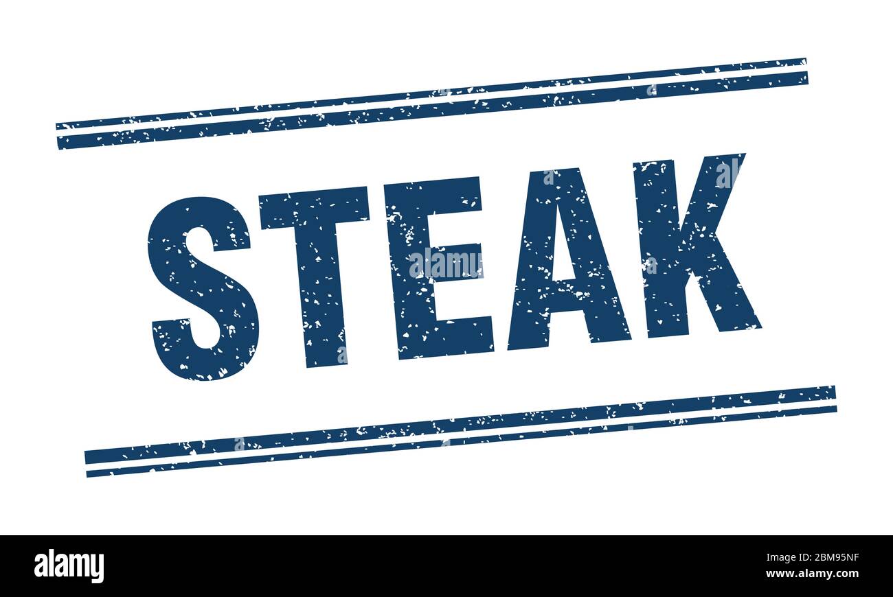 steak stamp. steak label. square grunge sign Stock Vector Image & Art ...