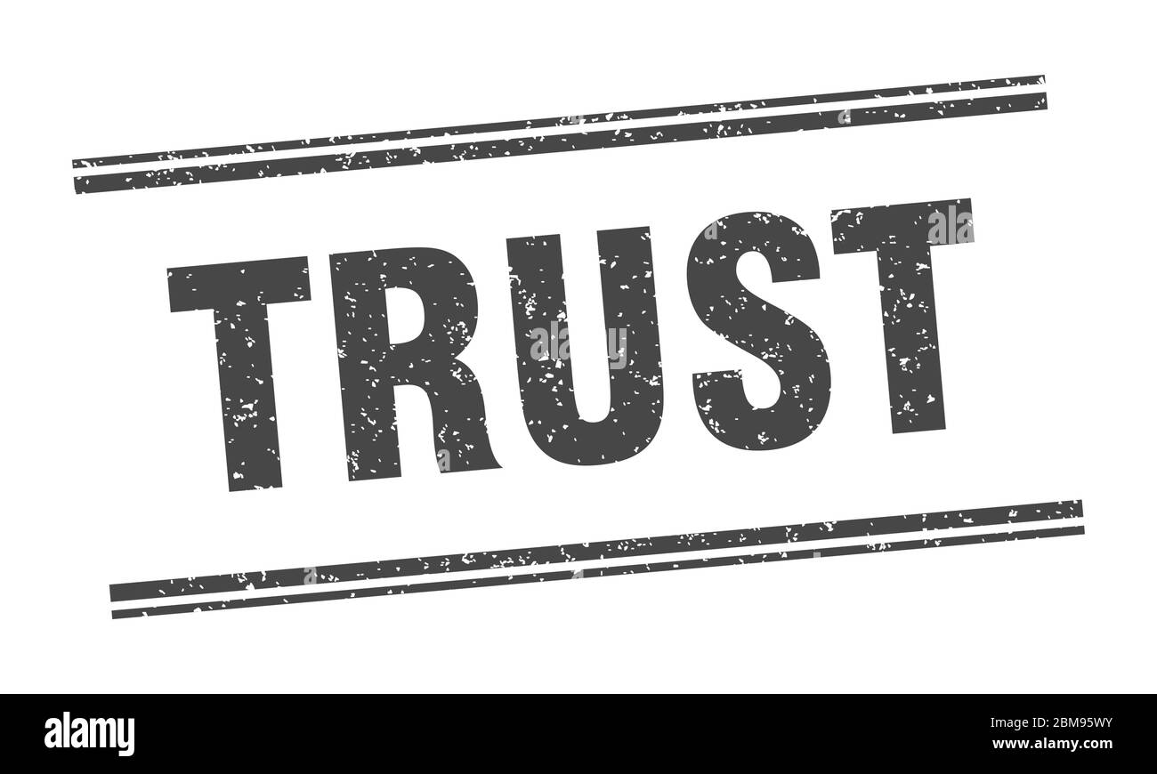 trust stamp. trust label. square grunge sign Stock Vector Image & Art ...