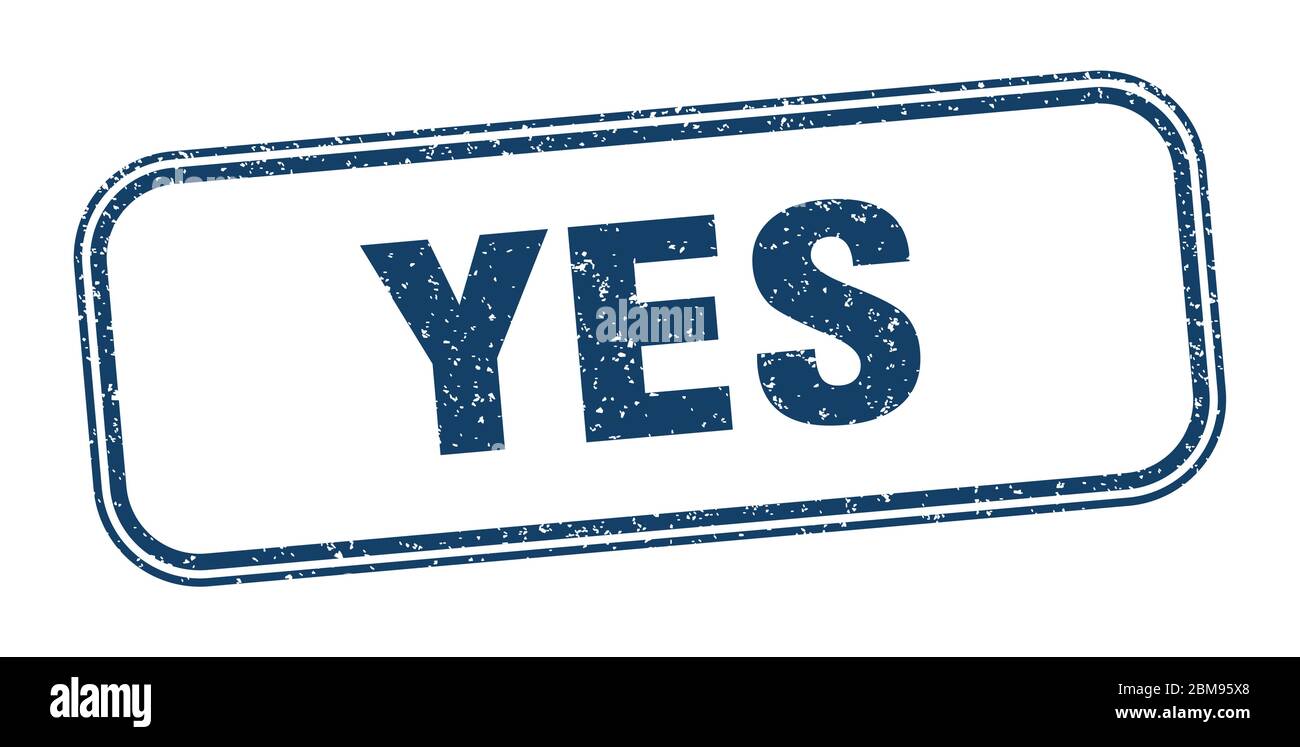yes stamp. yes square grunge sign. label Stock Vector Image & Art - Alamy