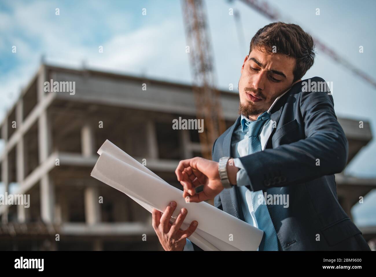 Suit on job site hi-res stock photography and images - Alamy