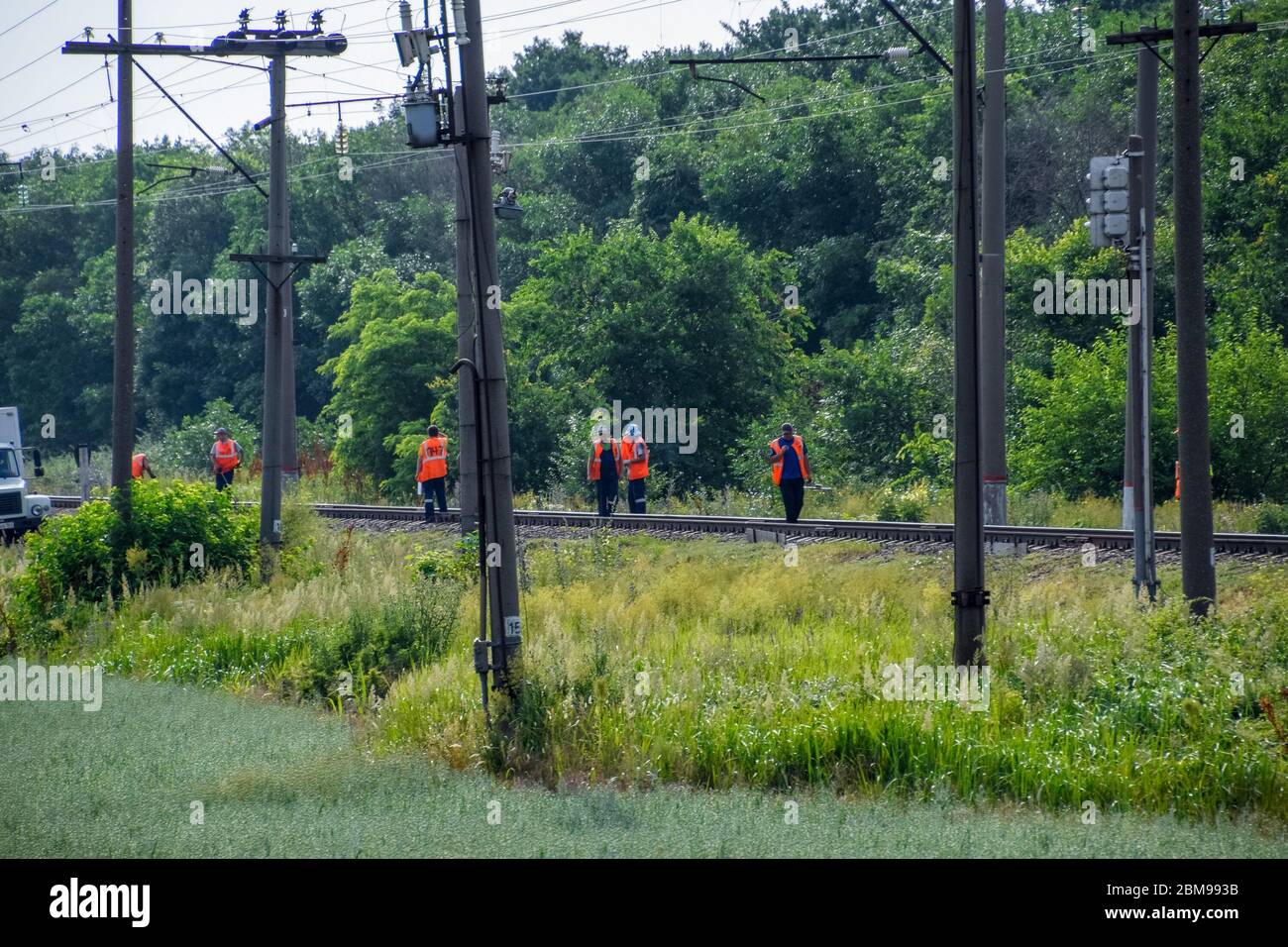 Construction work along railway hi-res stock photography and images - Alamy
