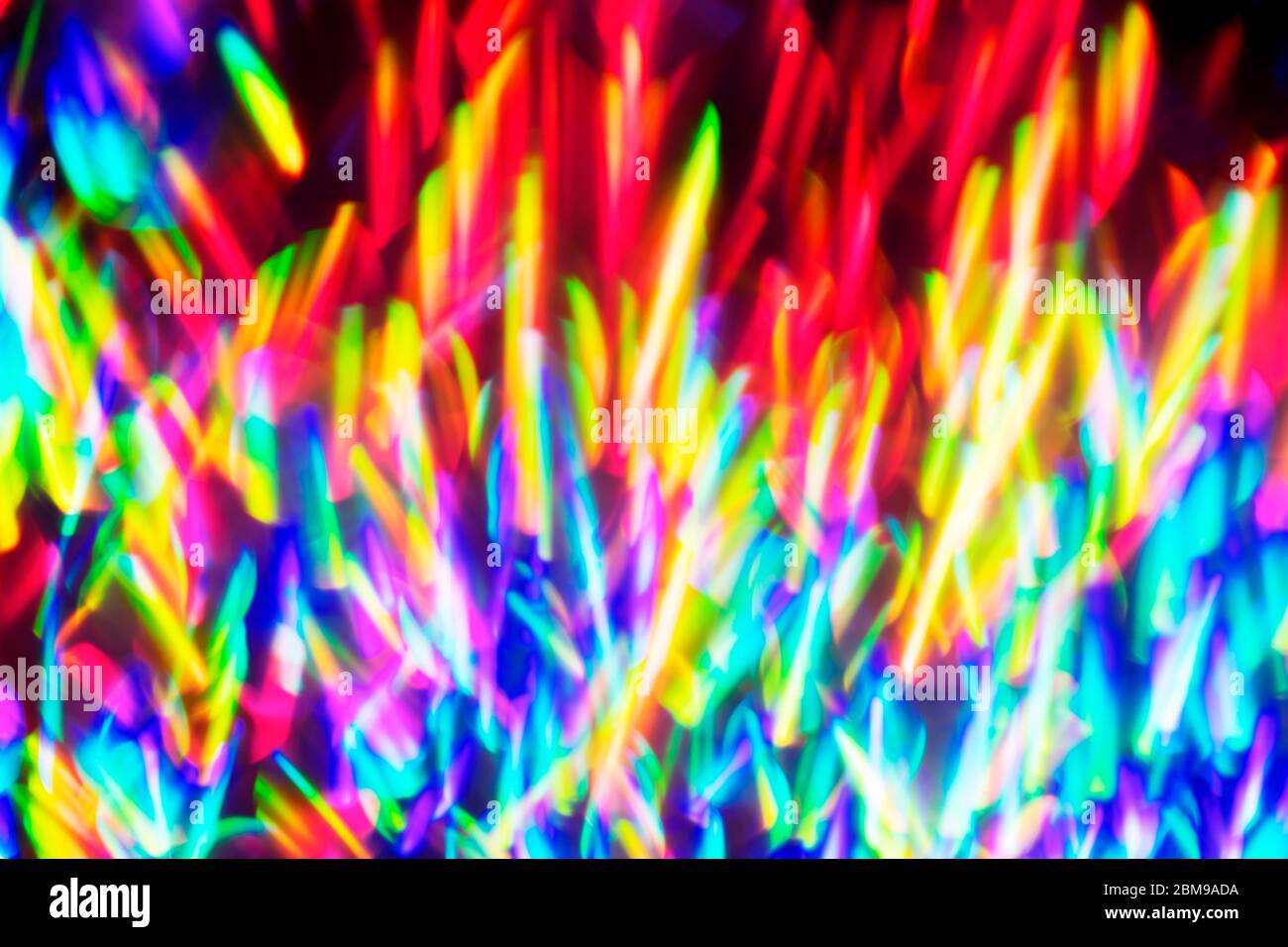 Retro abstract background with glowing rainbow neon flames Stock Photo ...