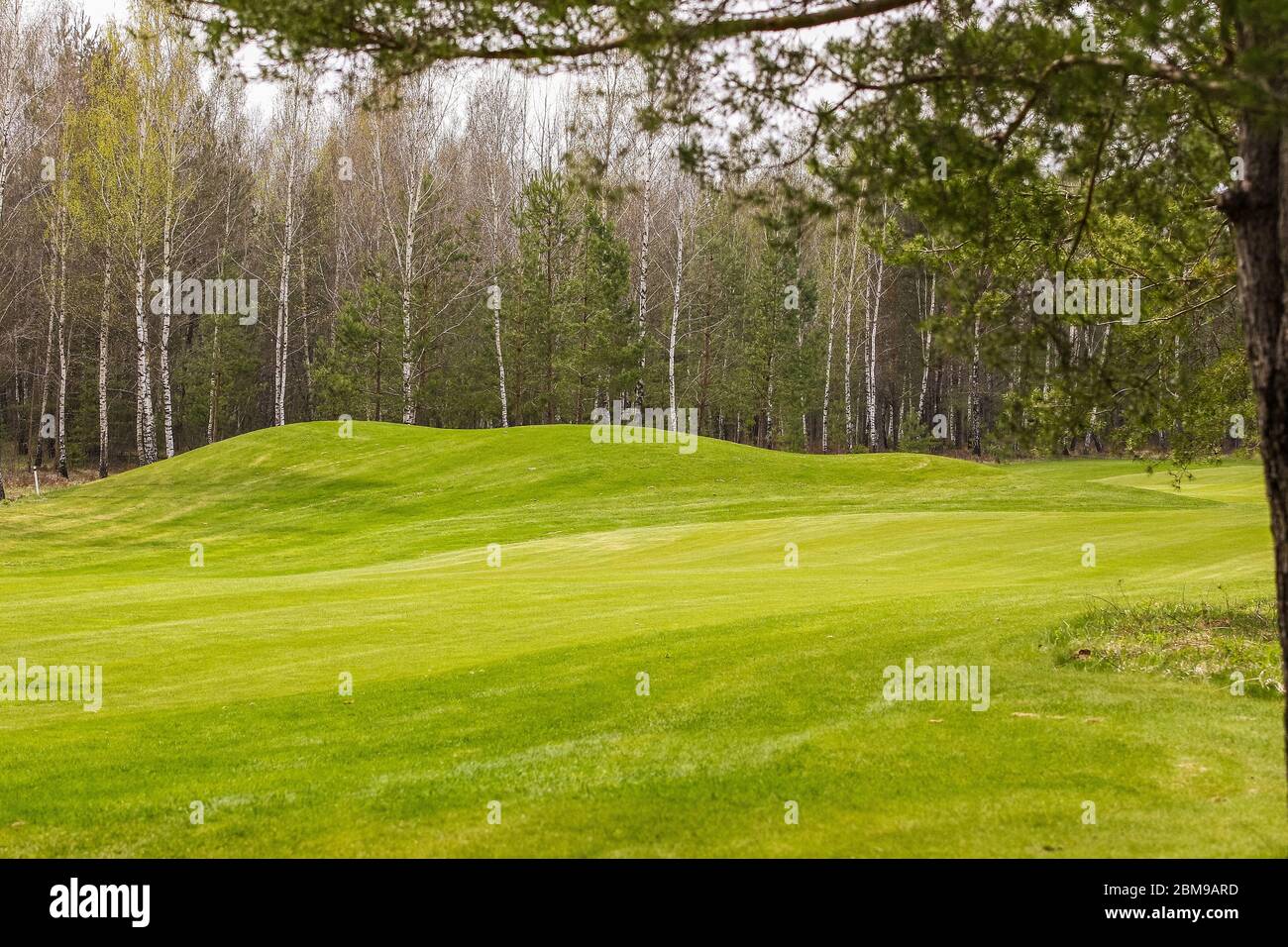 Golf course panoramas and infrastructure Stock Photo - Alamy
