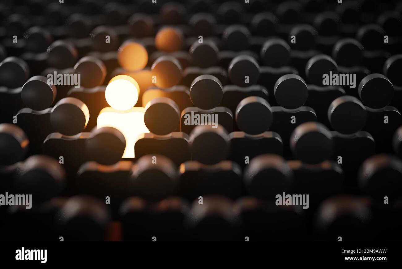 Person Glowing In The Dark