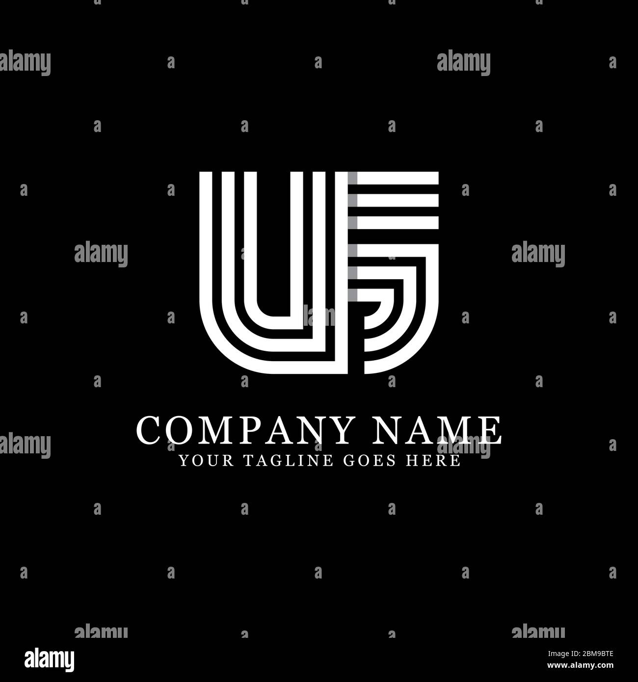 Creative monogram UG logo design vector, initial name logo inspiration ...
