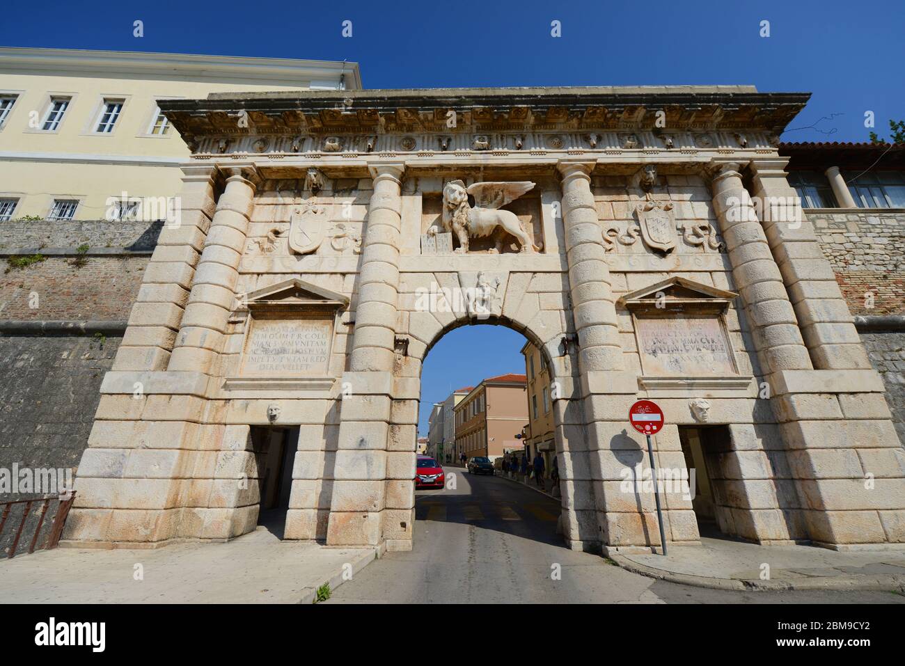 The land gate was Built in 1543, this decorated stone gate once served ...