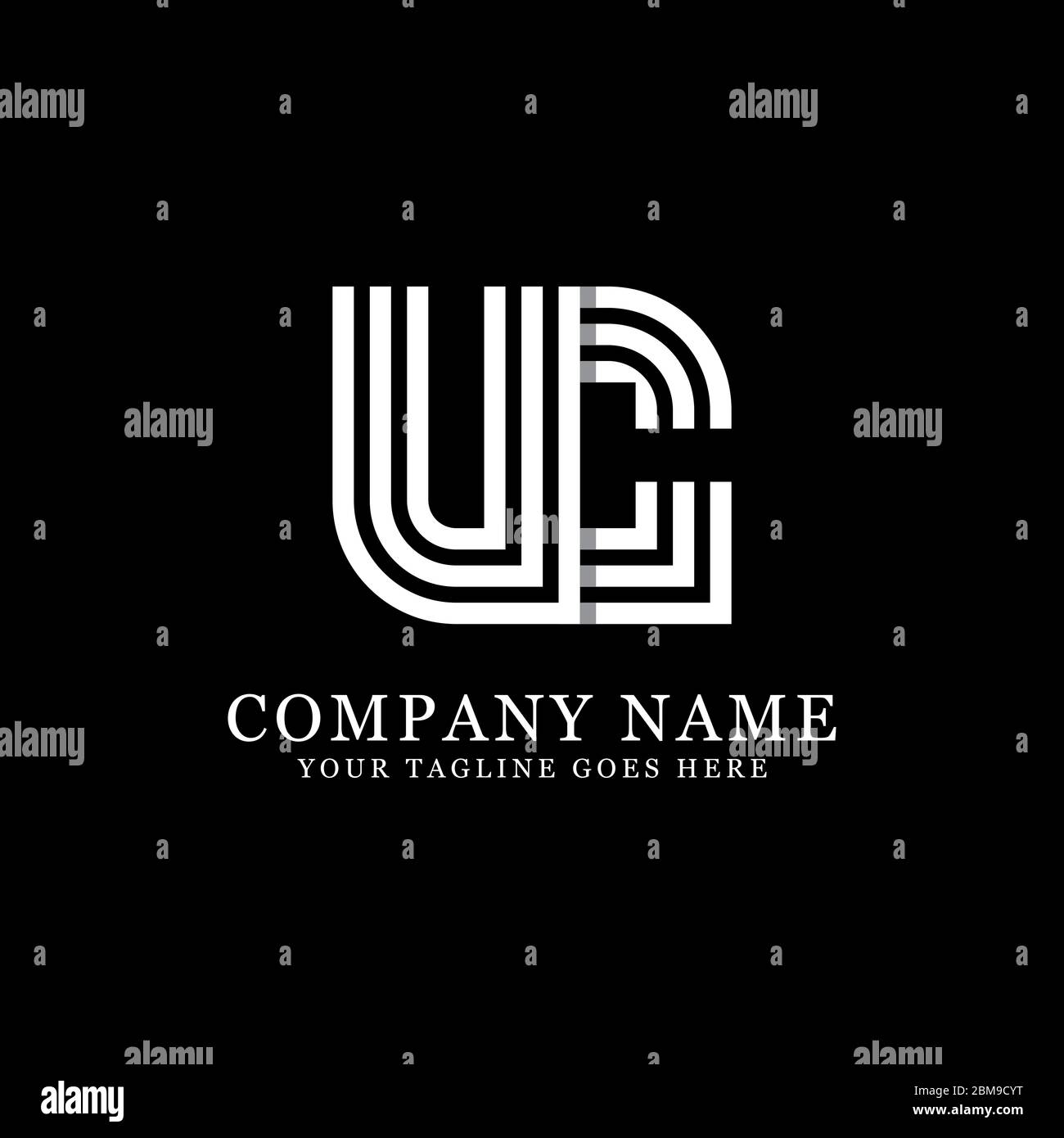 Creative monogram UC logo design vector, initial name logo inspiration ...