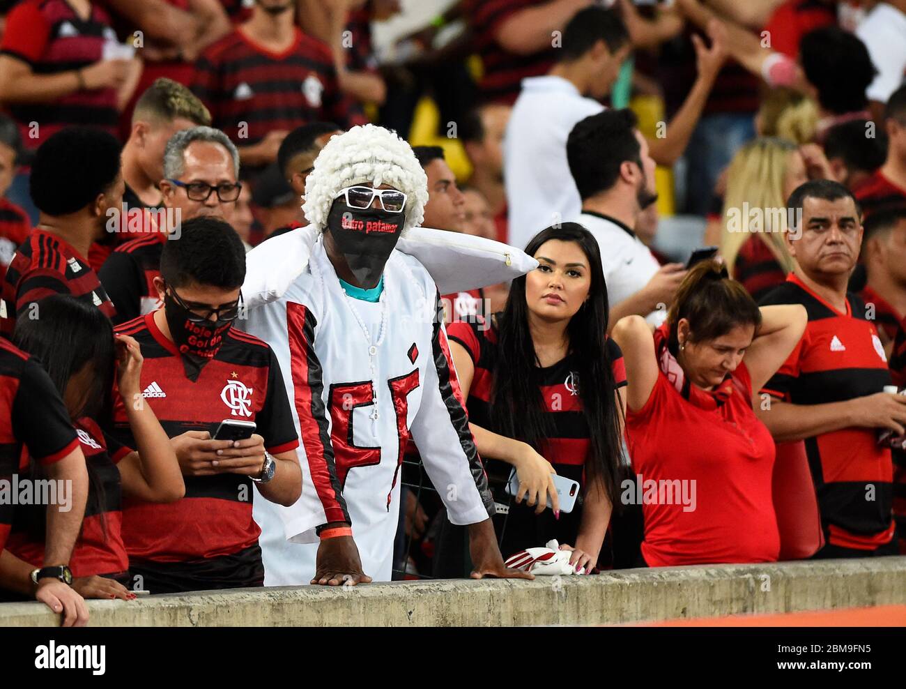 Flamengo soccer club players and coach, celebrate the title with the ...