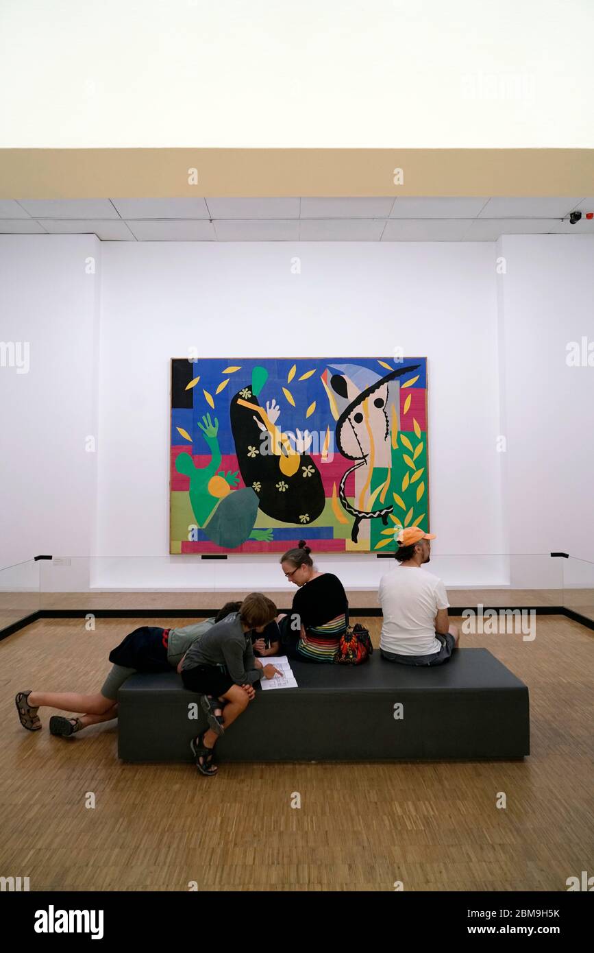 The Sorrows of the King by Henri Matisse display in the gallery of ...