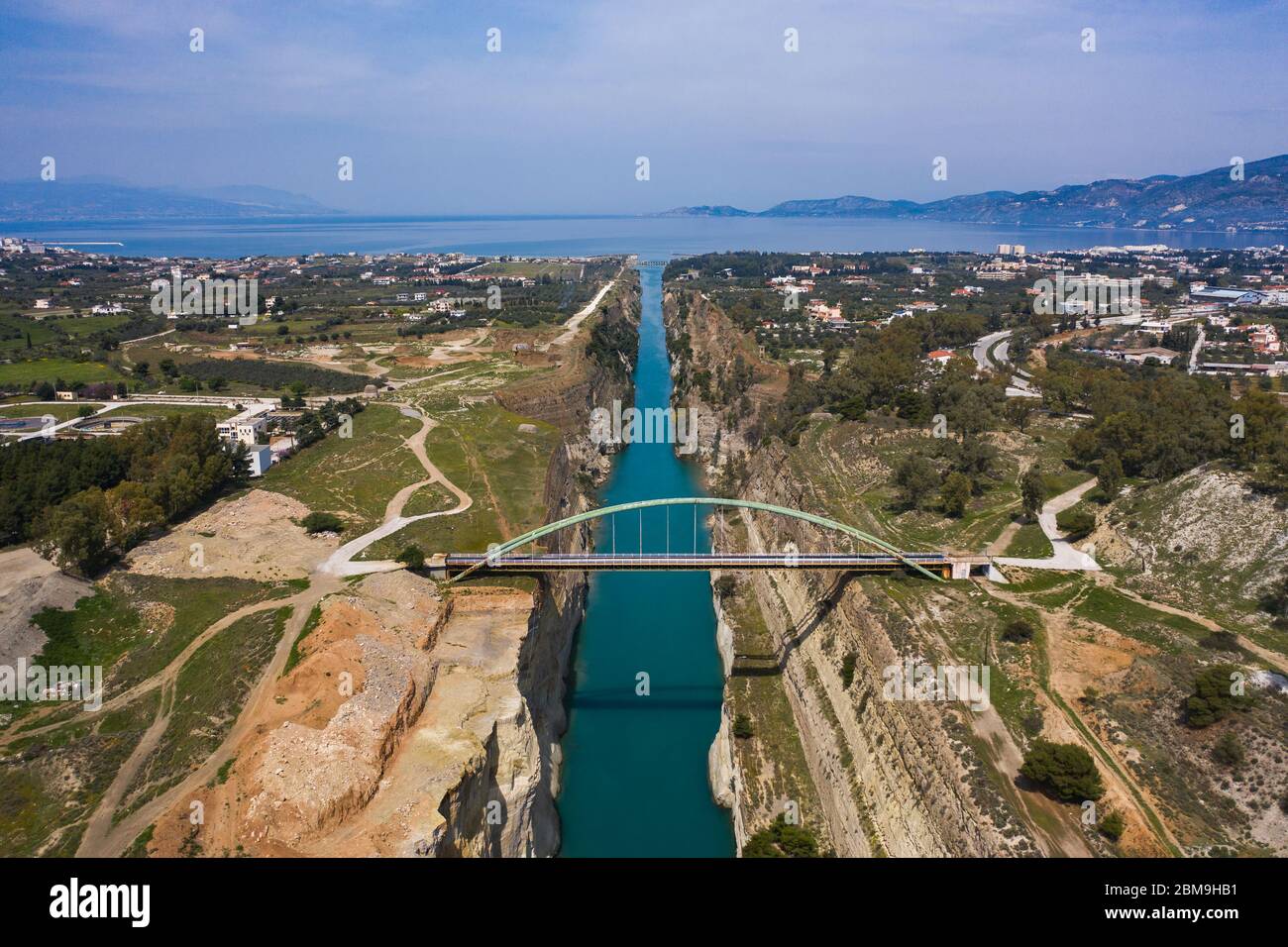 The Corinth Canal is a canal that connects the Gulf of Corinth with the ...