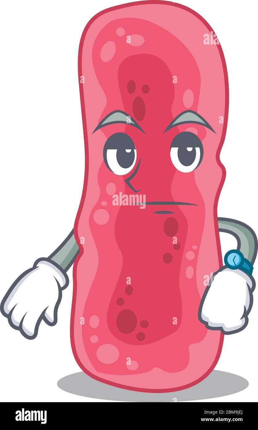 Mascot design of shigella sonnei showing waiting gesture Stock Vector ...