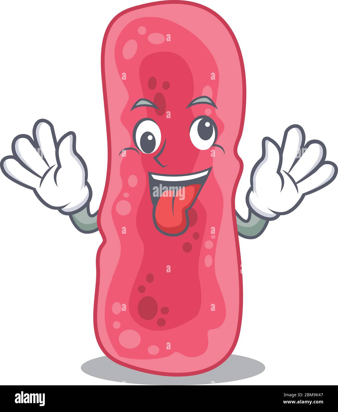 A cartoon design of shigella sonnei having a crazy face Stock Vector ...