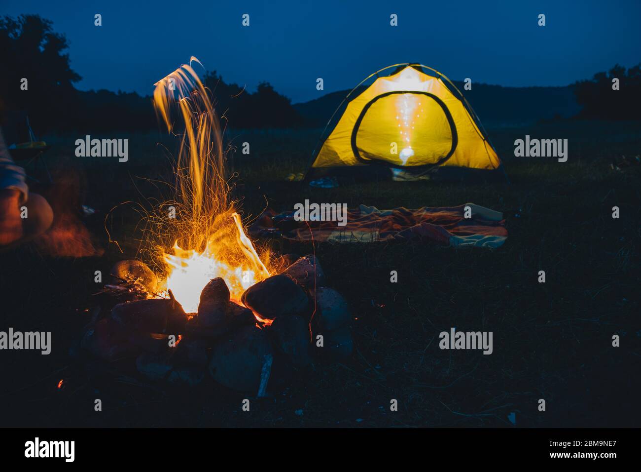 Long Exposure Bonfire High Resolution Stock Photography and Images - Alamy