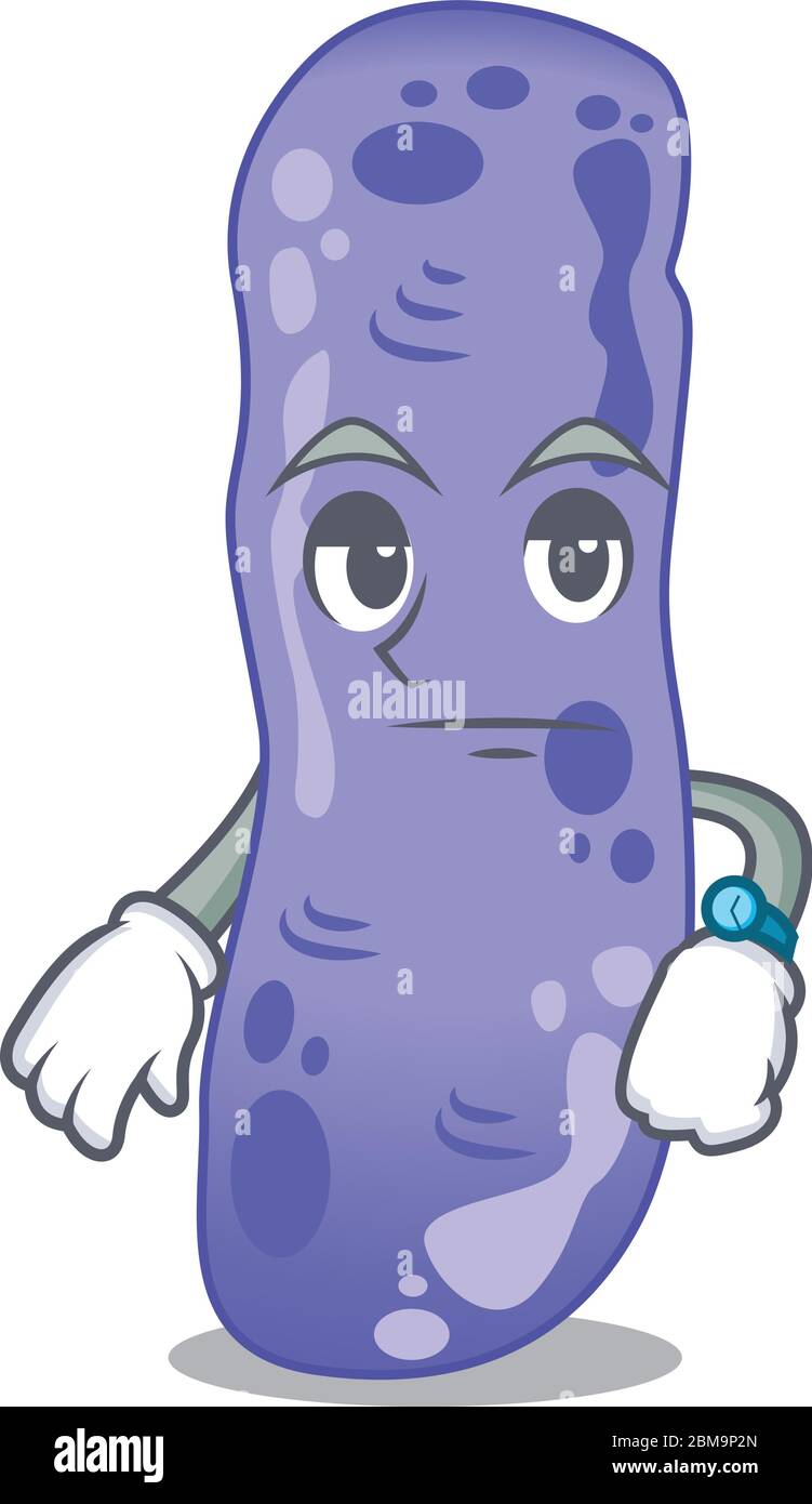 Mascot design of legionella showing waiting gesture Stock Vector Image ...