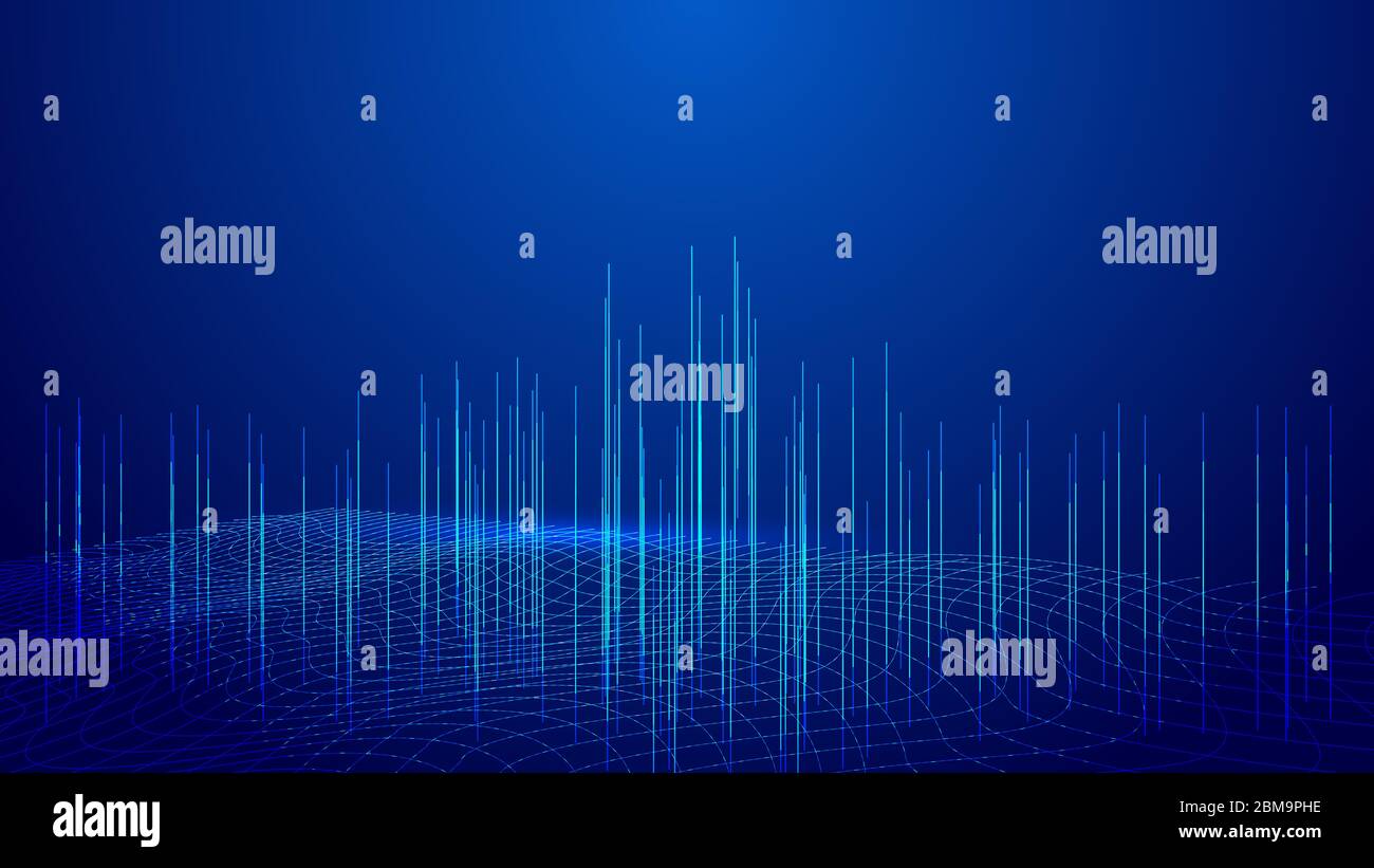 Internet technology big data background composed of lines Stock Photo ...