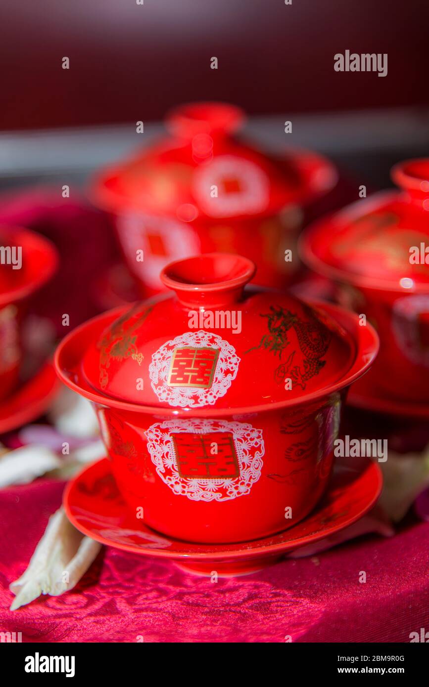 Chinese Traditional Wedding Tea, Chinese culture. Chinese word means ...