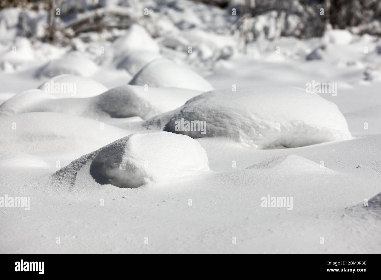 Snow-covered stream. Odaesan national park , Gangwon-do, Korea Stock ...