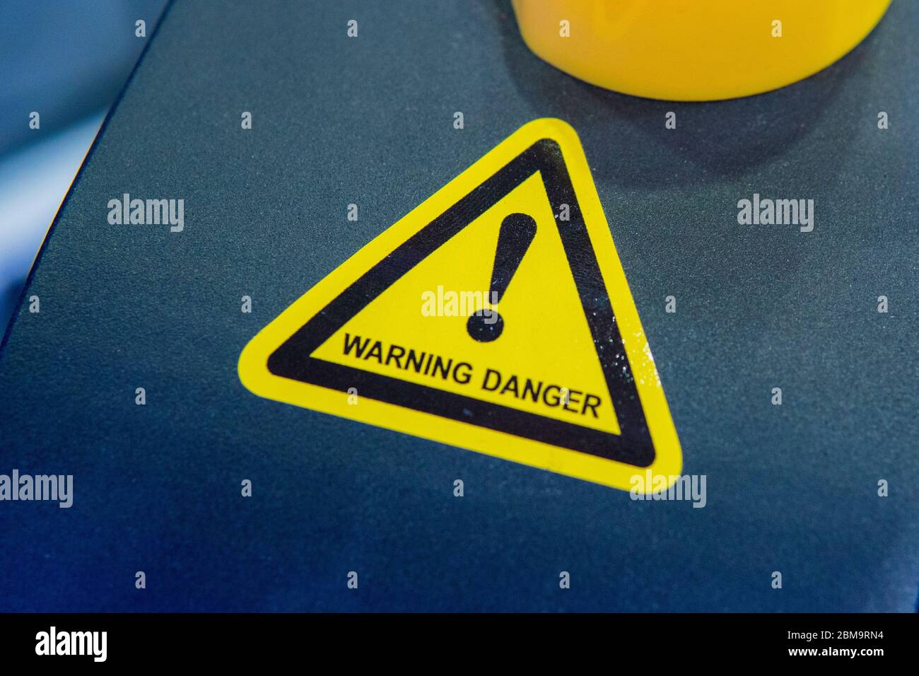 Danger sign on equipment hi-res stock photography and images - Alamy