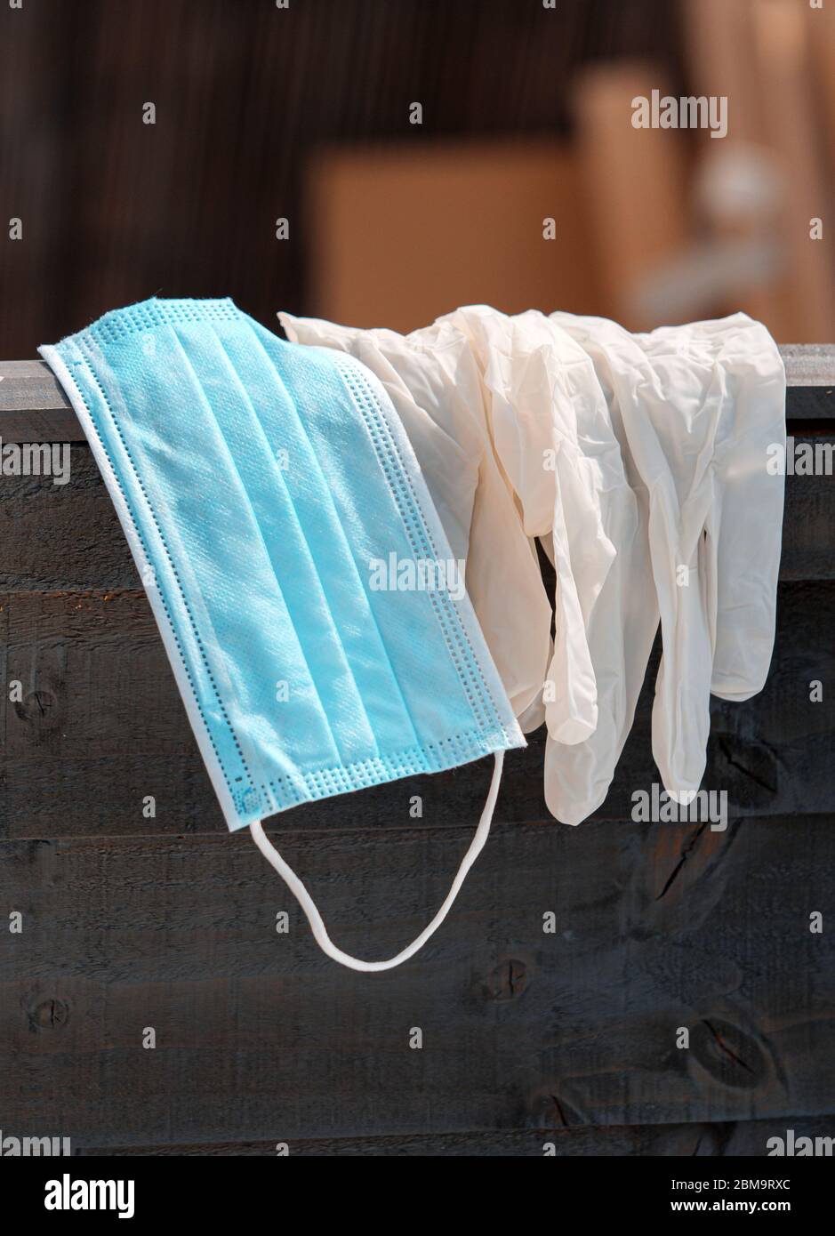 Used and discarded medical personal protective equipment also known as ...