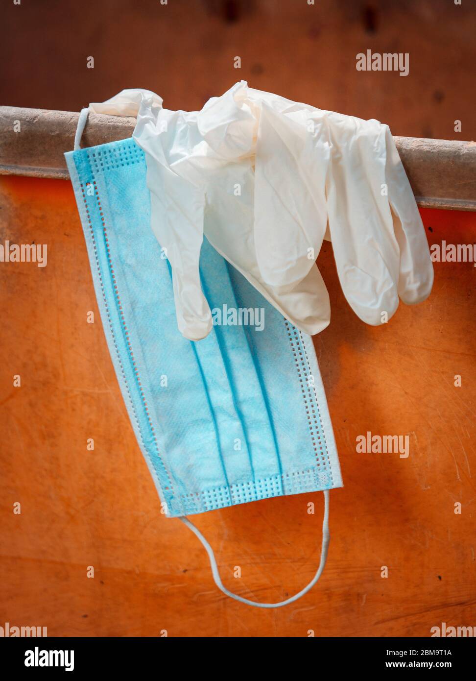 Used and discarded medical personal protective equipment also known as ...