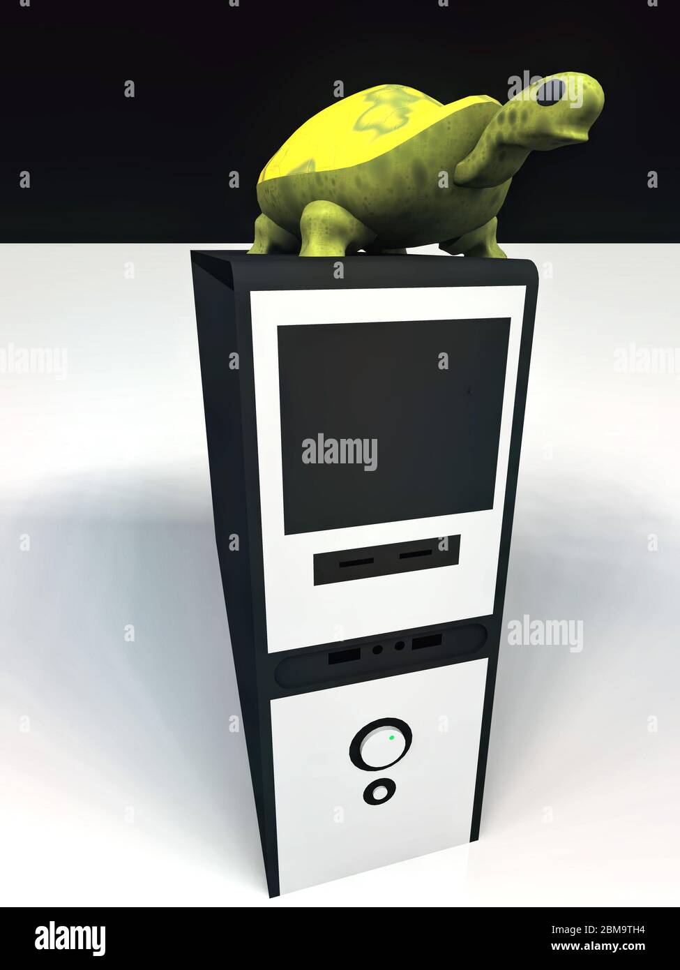 Cartoon slow computer hi-res stock photography and images - Alamy