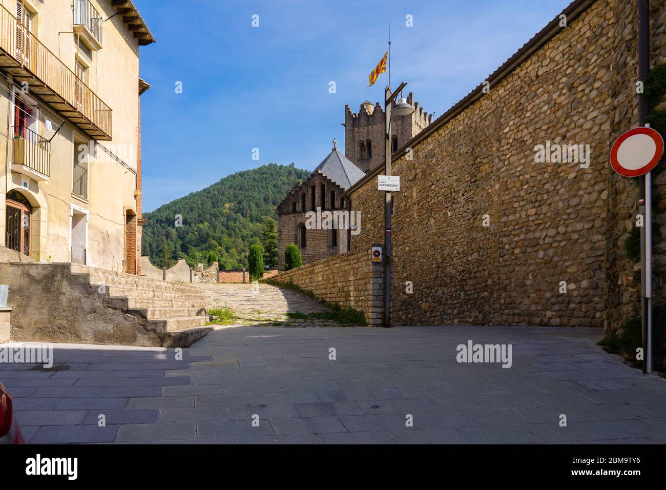 Monastery of Santa Maria in Ripoll, Catalonia, Spain Stock Photo - Alamy