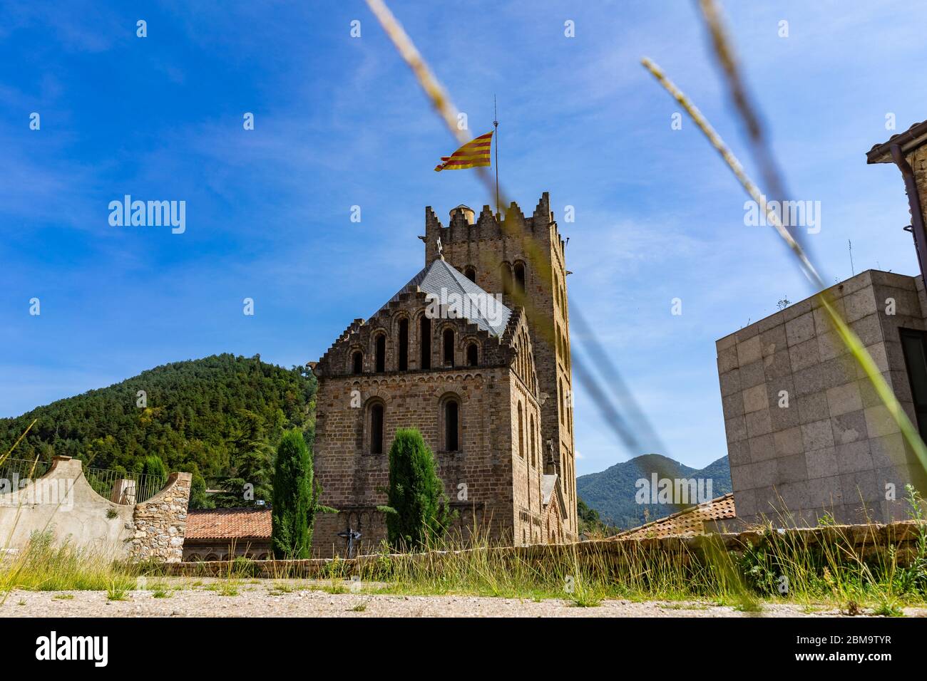 Monastery of Santa Maria in Ripoll, Catalonia, Spain Stock Photo - Alamy