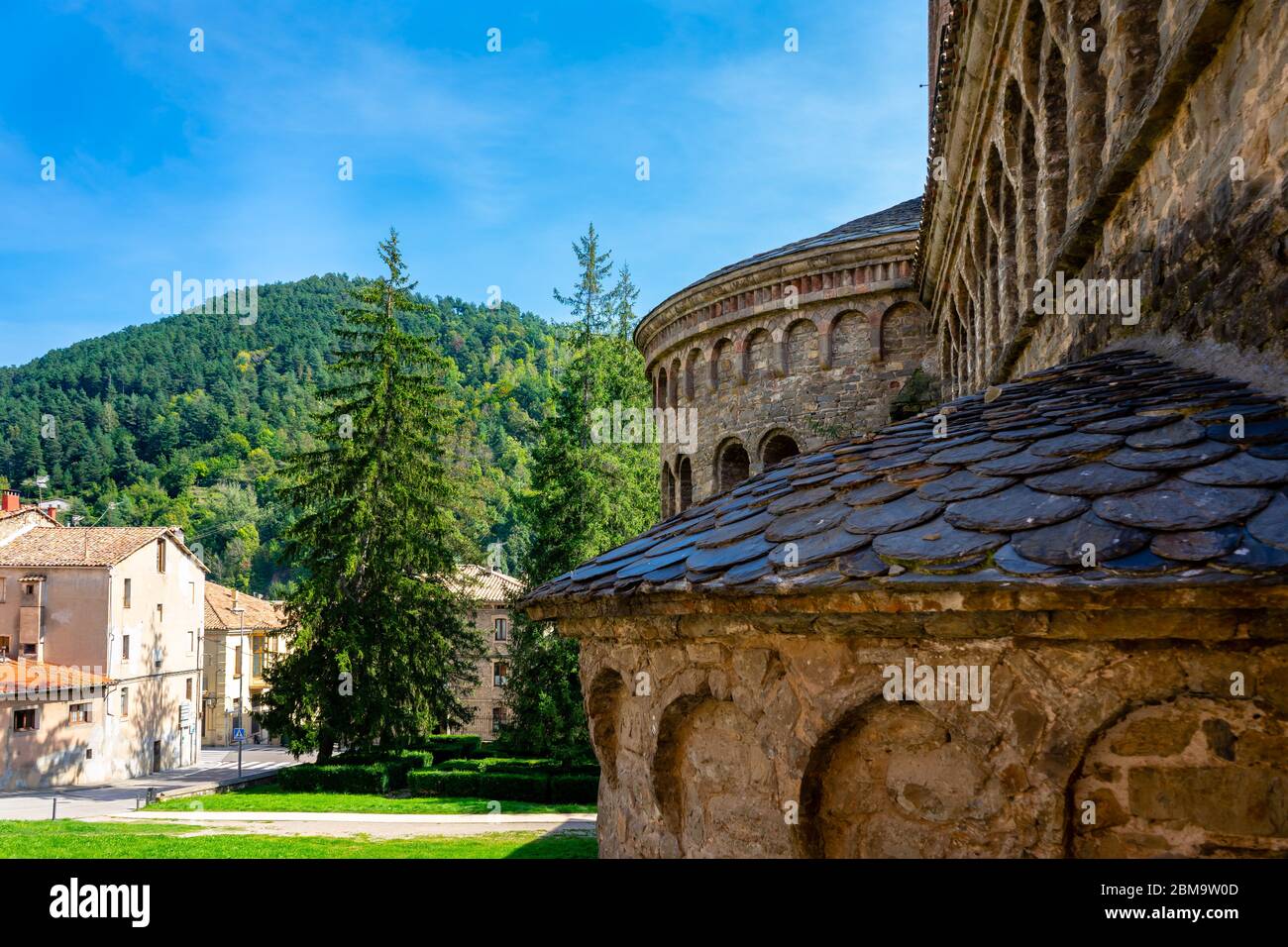 Monastery of Santa Maria in Ripoll, Catalonia, Spain Stock Photo - Alamy