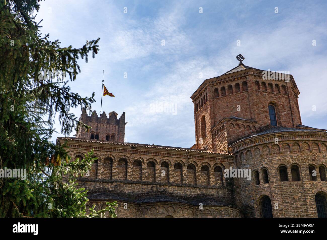Monastery of Santa Maria in Ripoll, Catalonia, Spain Stock Photo - Alamy