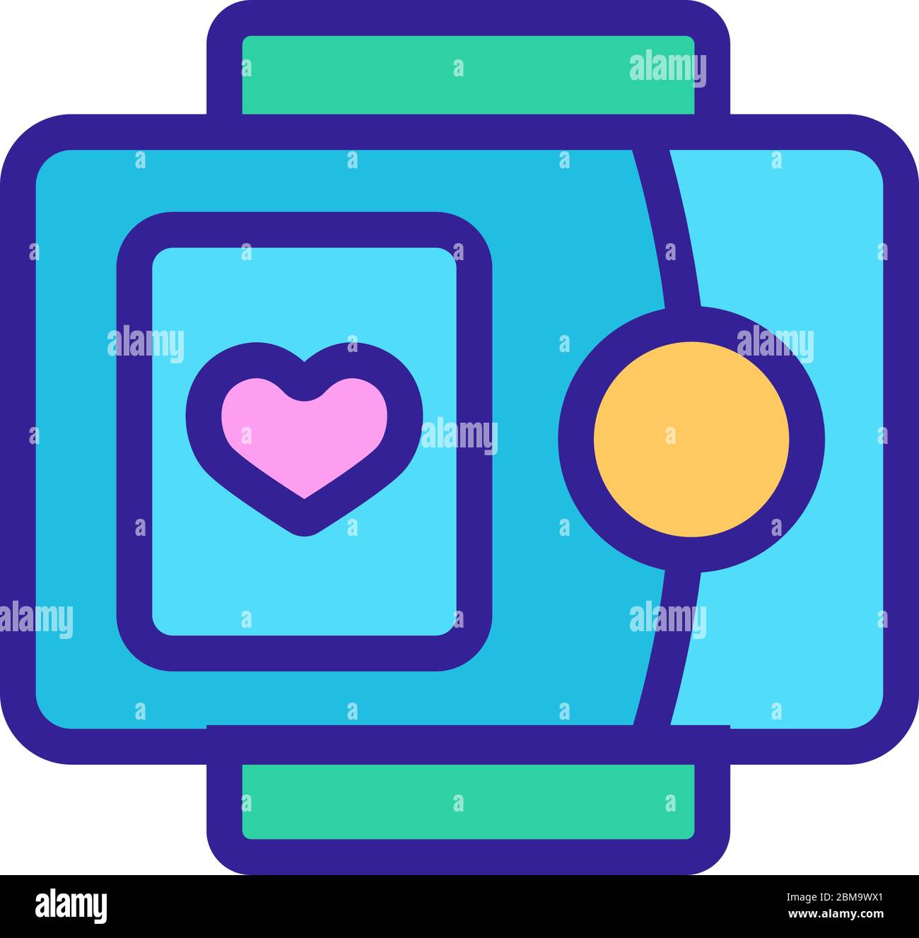 health measuring device icon vector outline illustration Stock Vector ...
