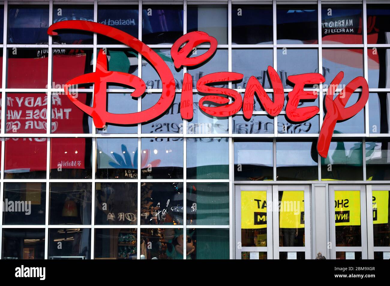 A Disney logo is seen on one of their branches Stock Photo - Alamy