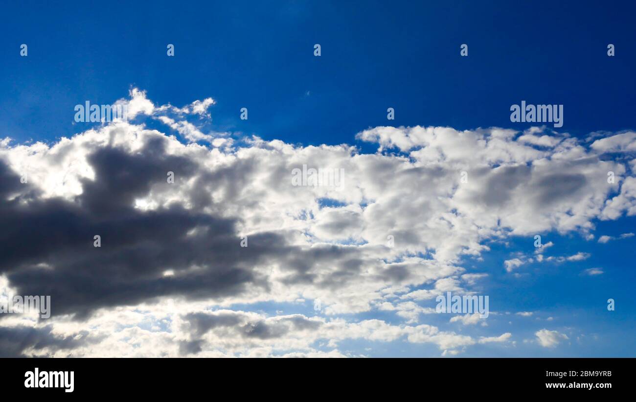 Dark sky with heavy and rainy clouds. Sky background Stock Photo - Alamy