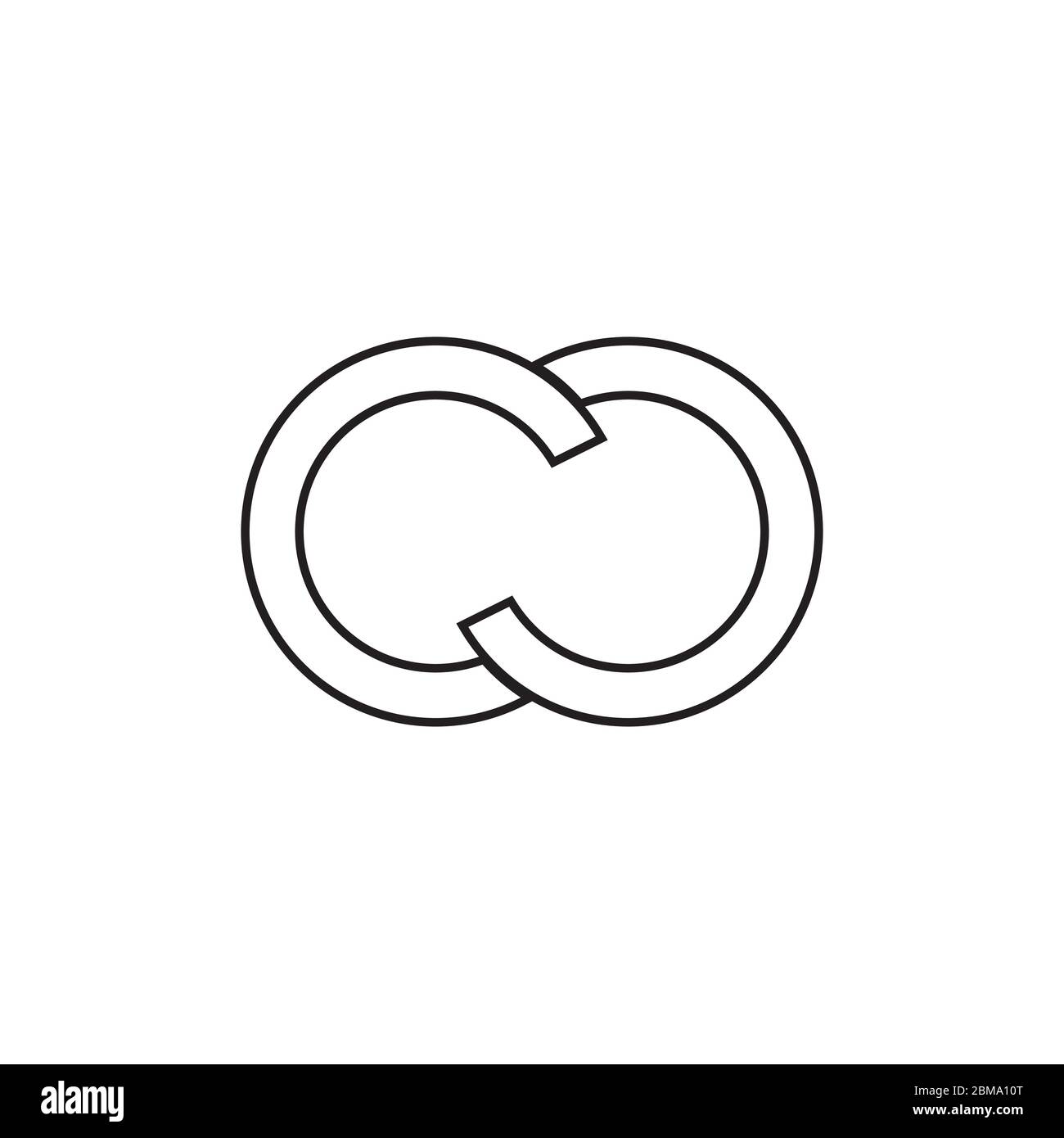 C C letter lines logo design vector Stock Vector Image & Art - Alamy