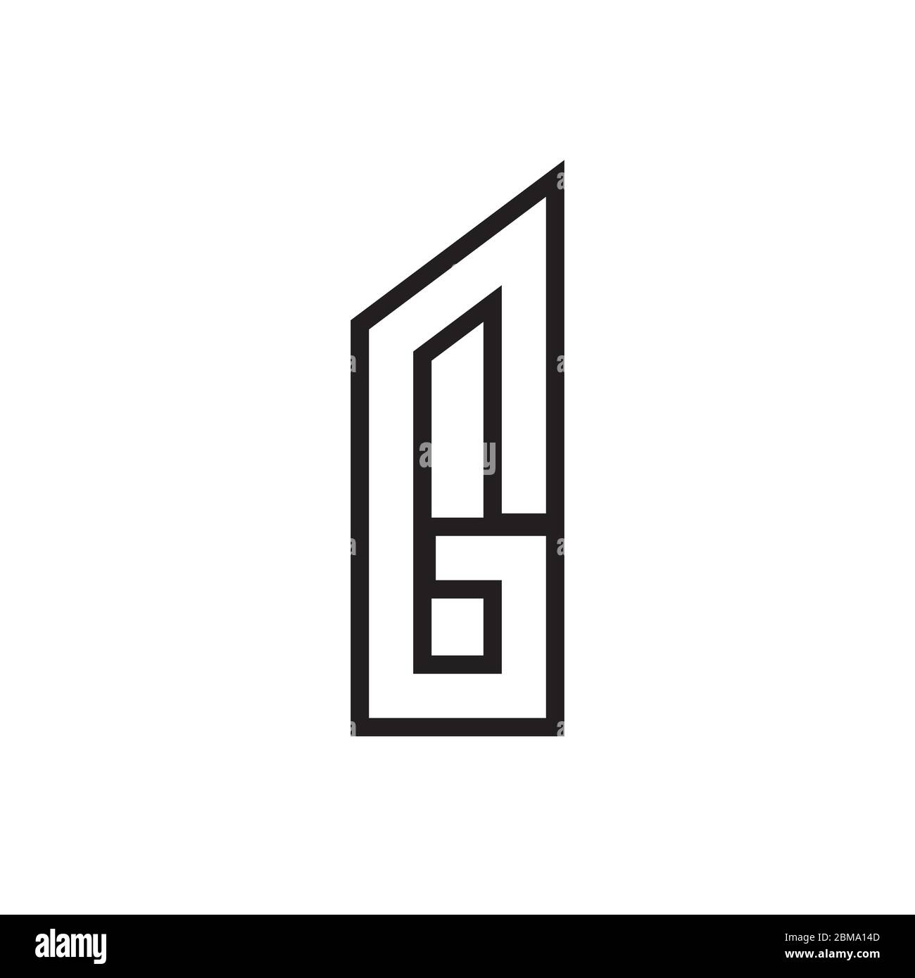G building letter logo design concept Stock Vector Image & Art - Alamy