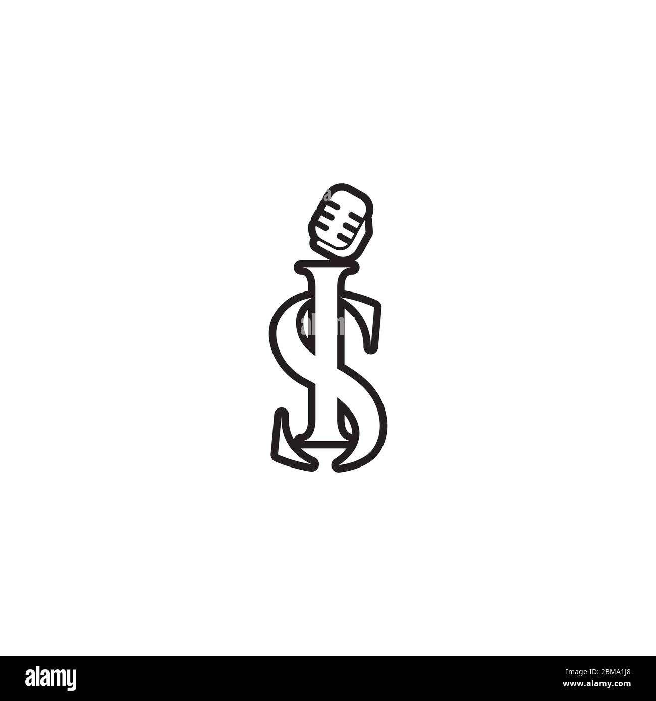 Microphones logo hi-res stock photography and images - Alamy