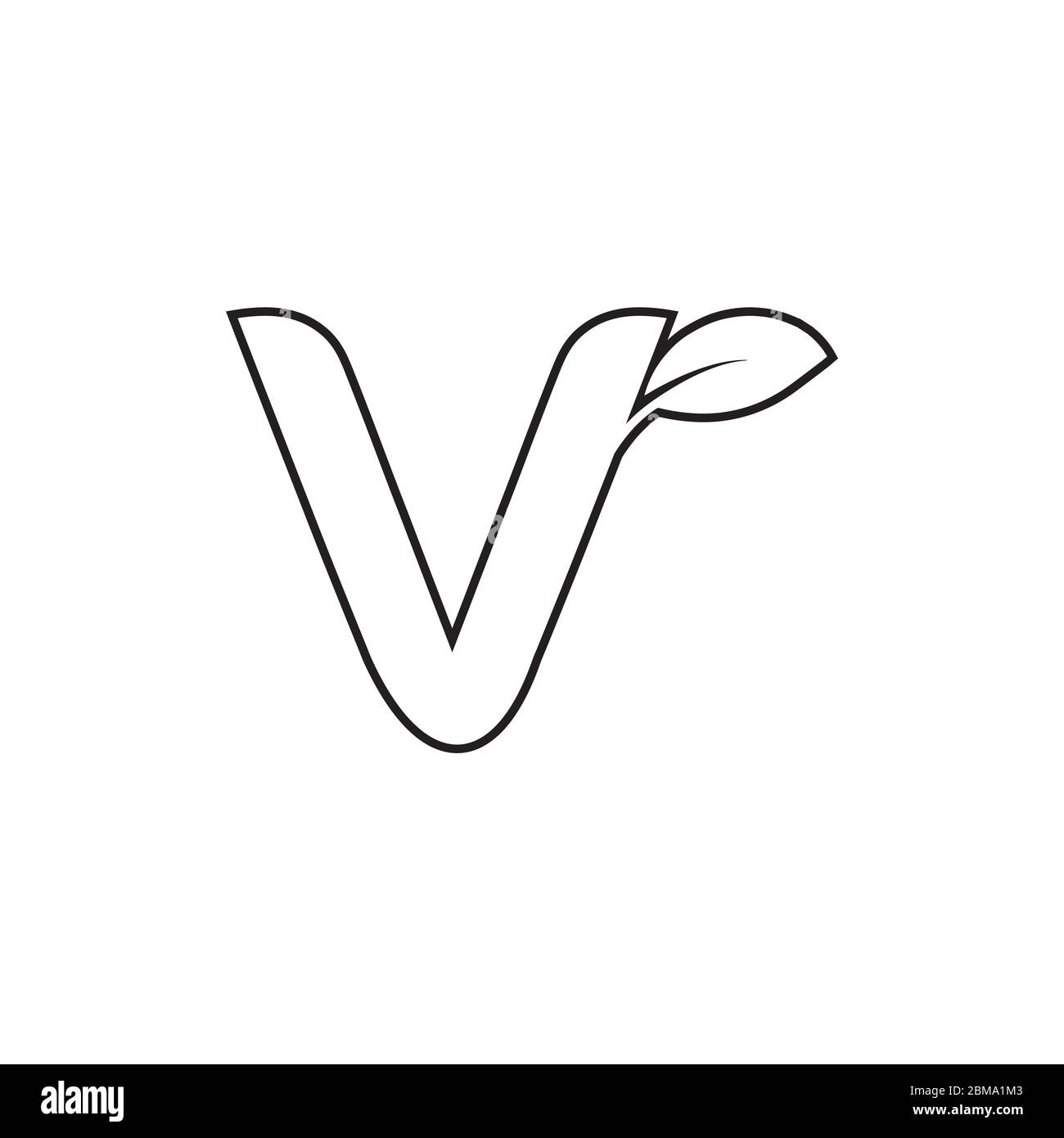 Beautiful leaf lines Stock Vector Images - Alamy