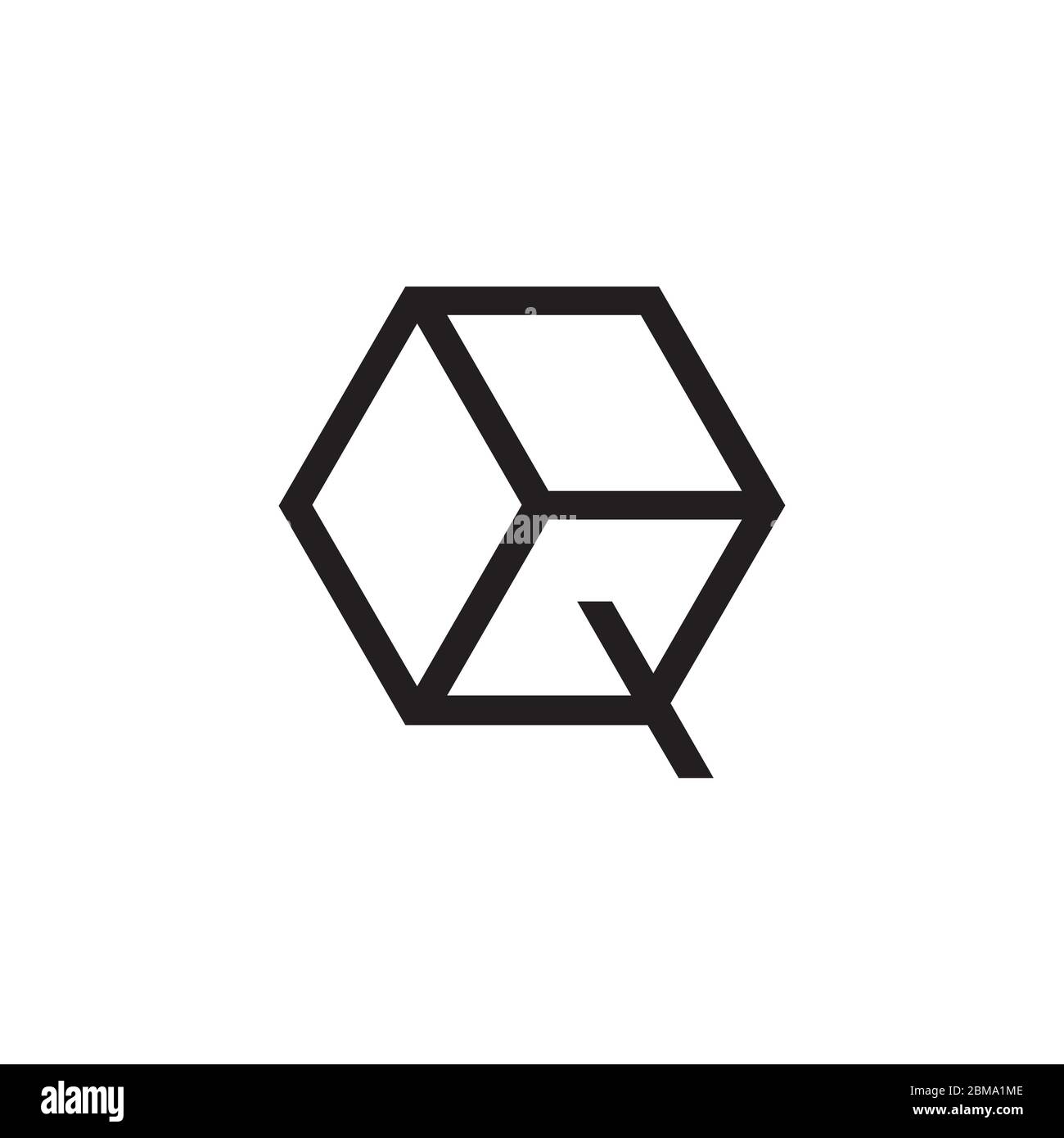 Q box letter logo design concept Stock Vector Image & Art - Alamy