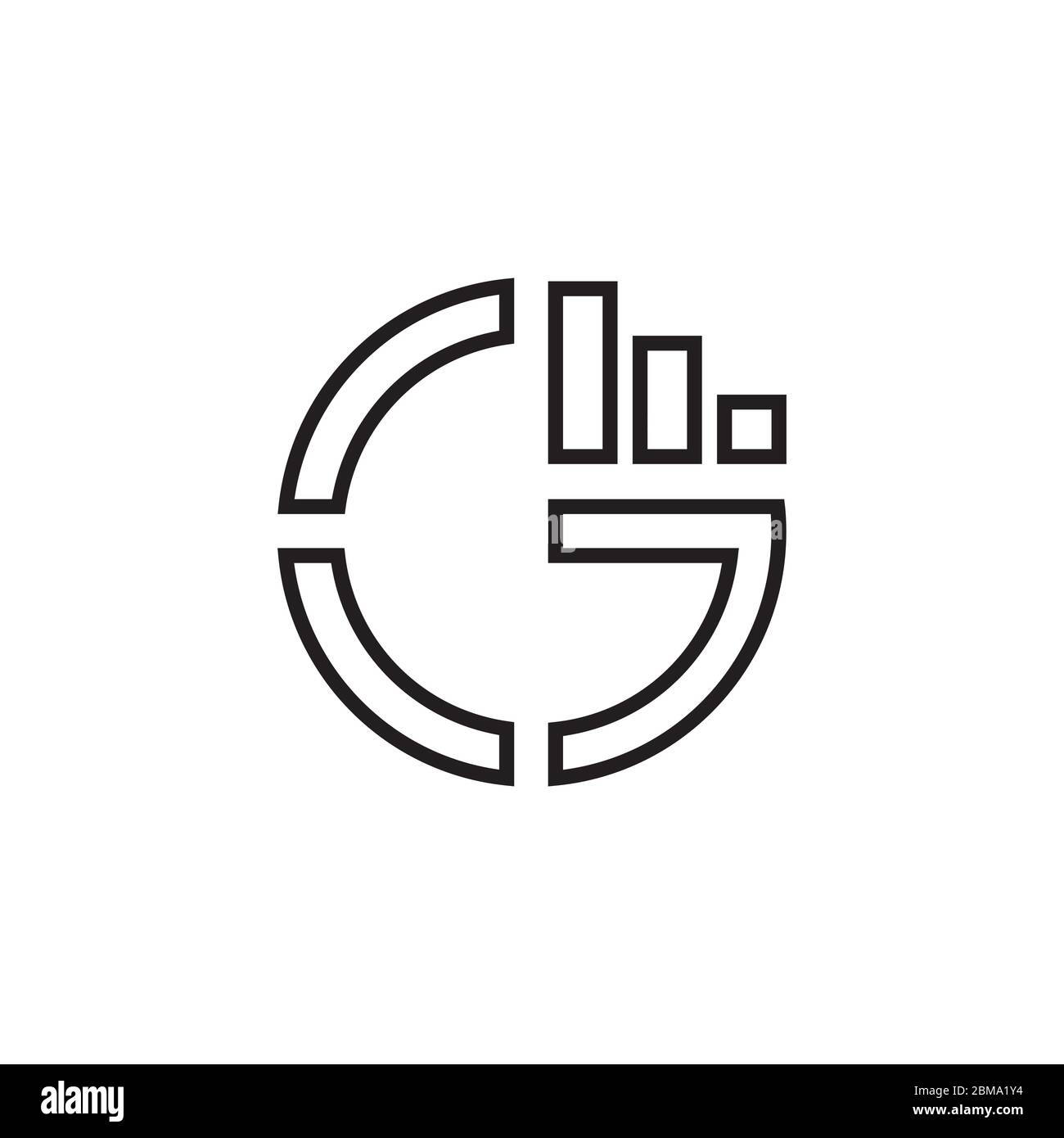 G letter logo. graph growth design concept Stock Vector Image & Art - Alamy