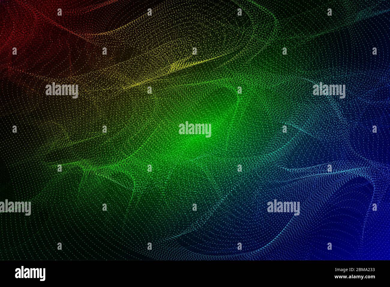 Colorful gradient dynamic particles constitute the background of ...