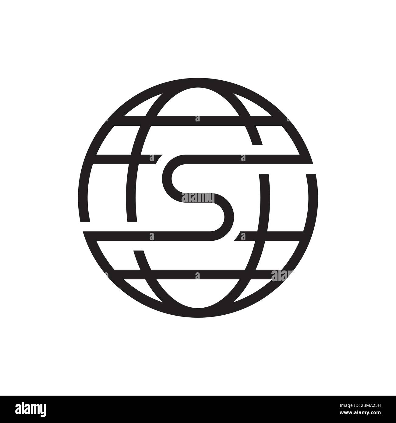 S globe letter logo design vector Stock Vector Image & Art - Alamy